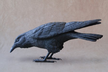 Twice Life Size Ravens (Bronze)