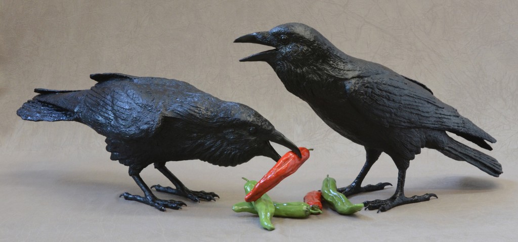 Life Size Ravens (Bronze)